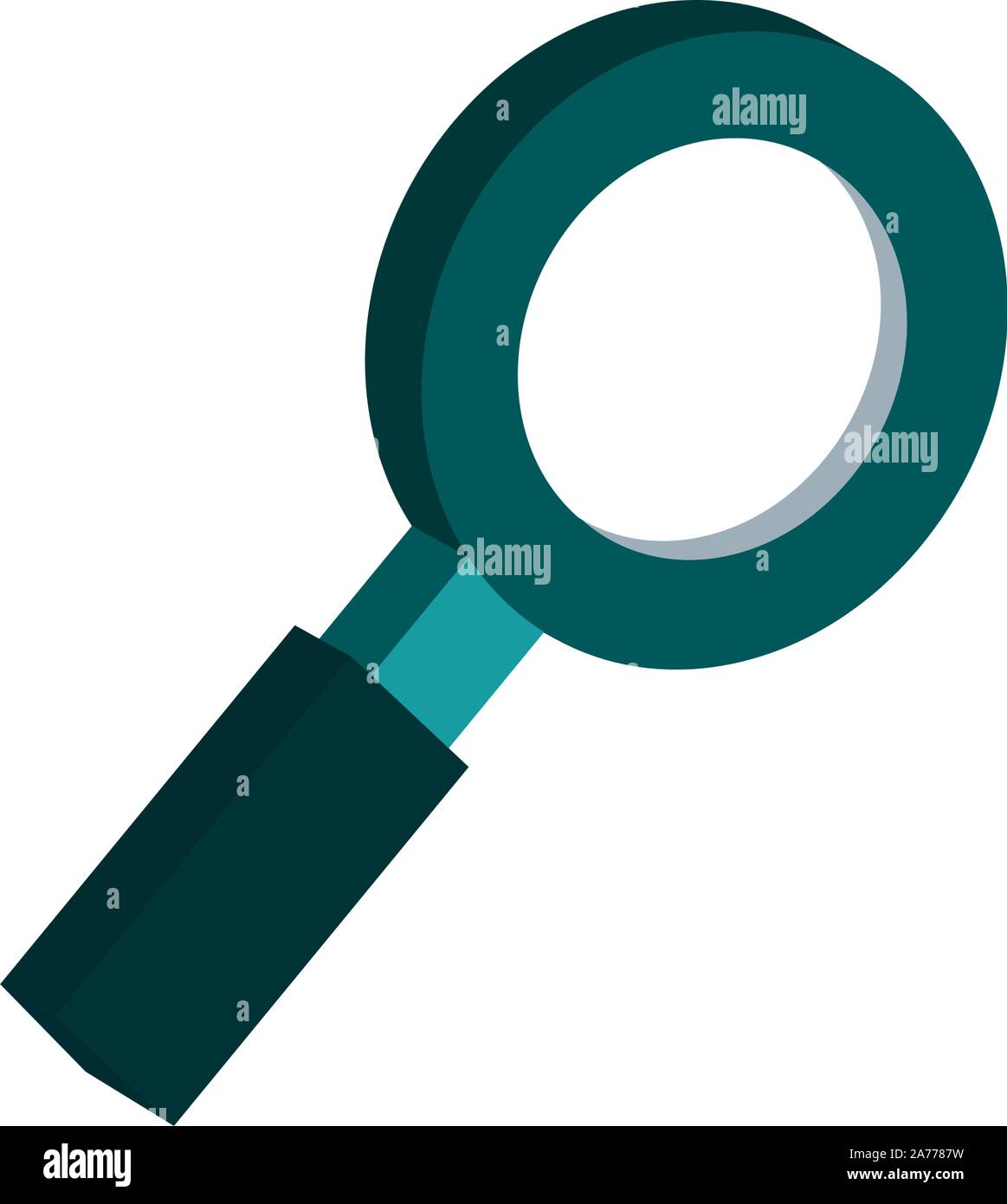magnifying glass analysis icon isometric vector illustration Stock ...