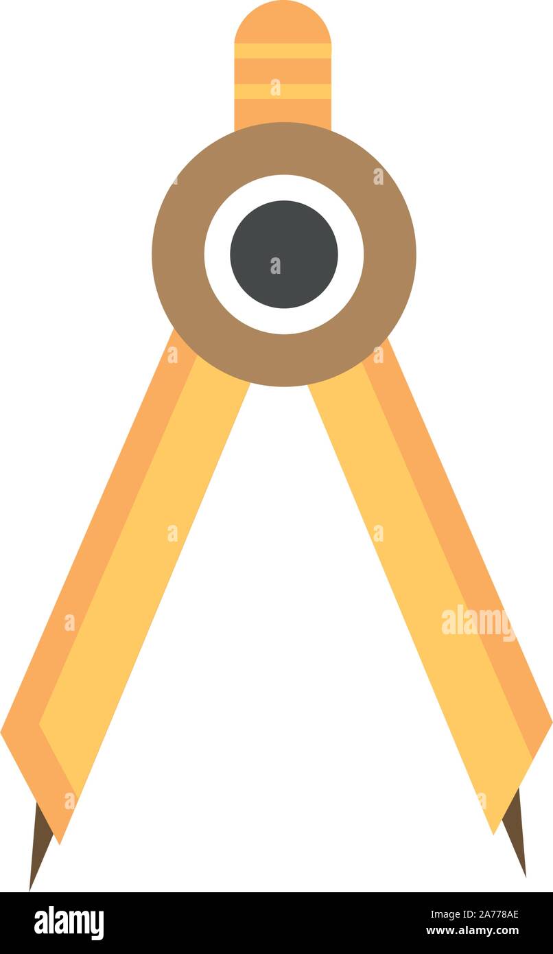 geometric compass school and education icon vector illustration Stock ...