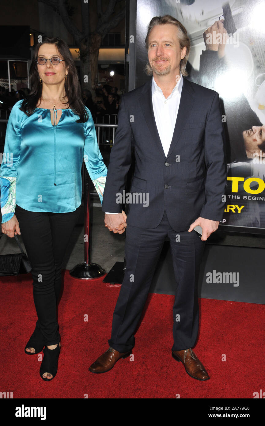 LOS ANGELES, CA - FEBRUARY 24, 2014: Linus Roache at the world premiere ...