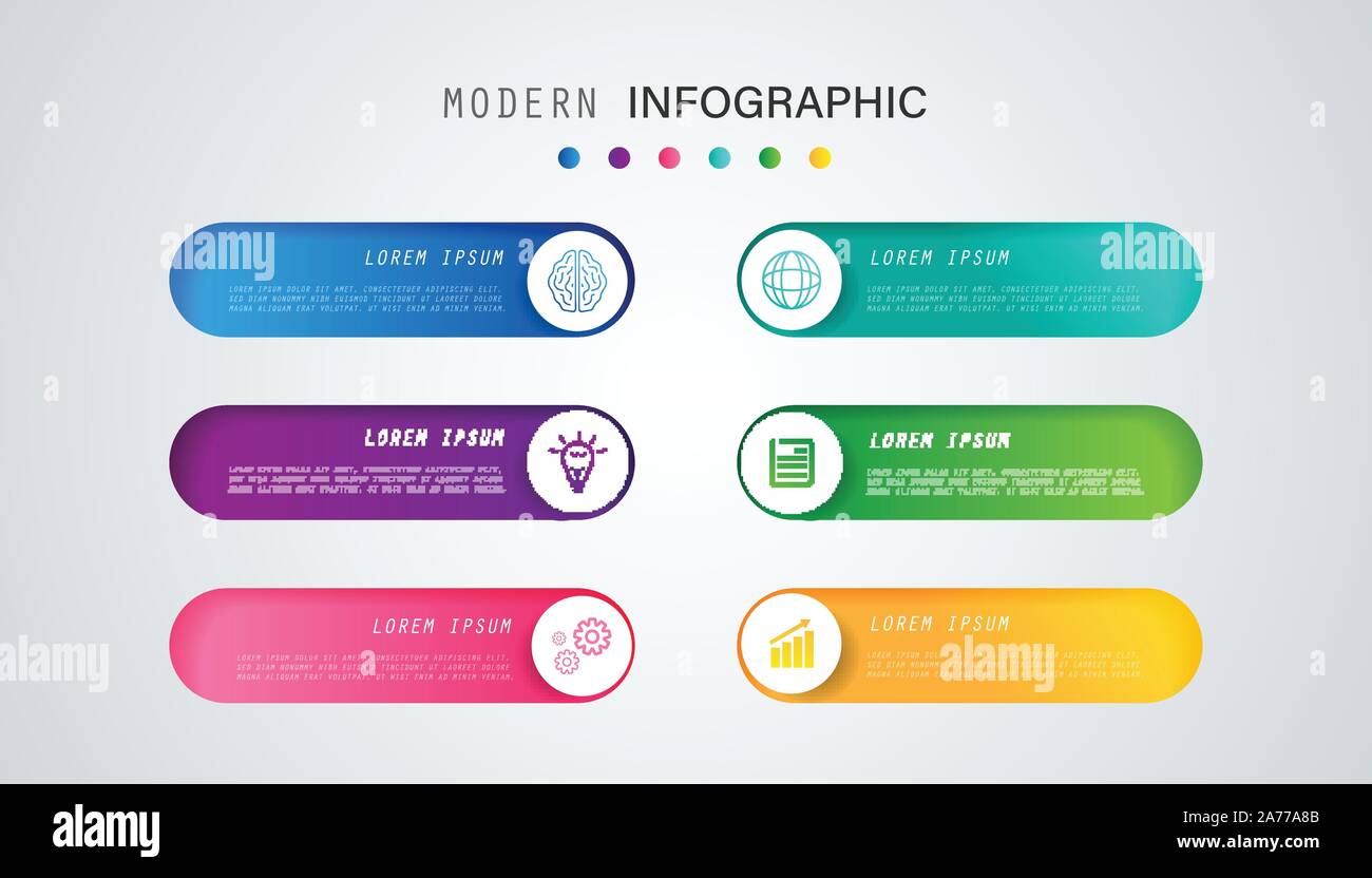 Business Process chart timeline. Abstract elements of graph, diagram ...