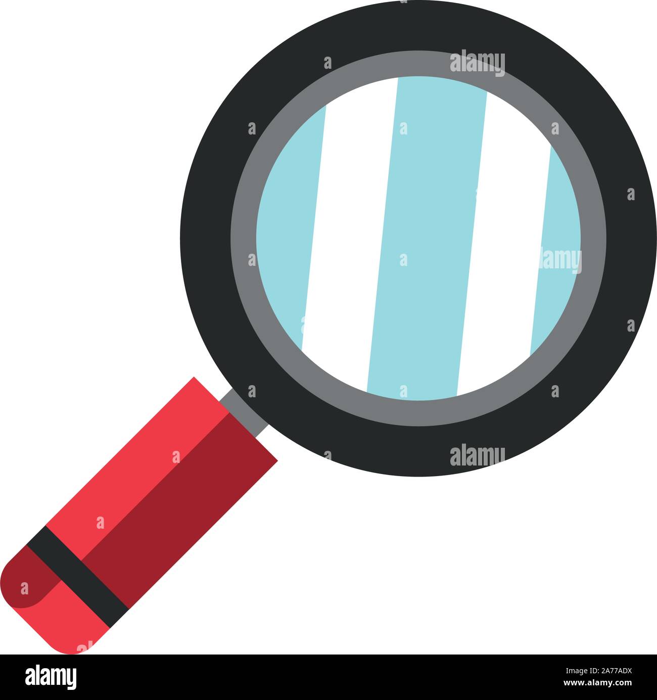 magnifying glass school and education icon vector illustration Stock ...