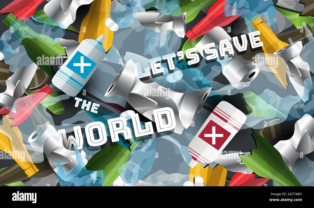 Garbage bag trash recycling Stock Vector Images - Alamy