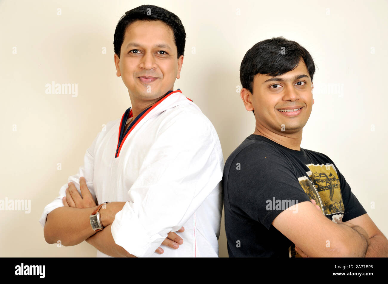 Mumbai, Maharashtra, India- Asia, Nov. 2011- Indian Happy Two Young Men ...
