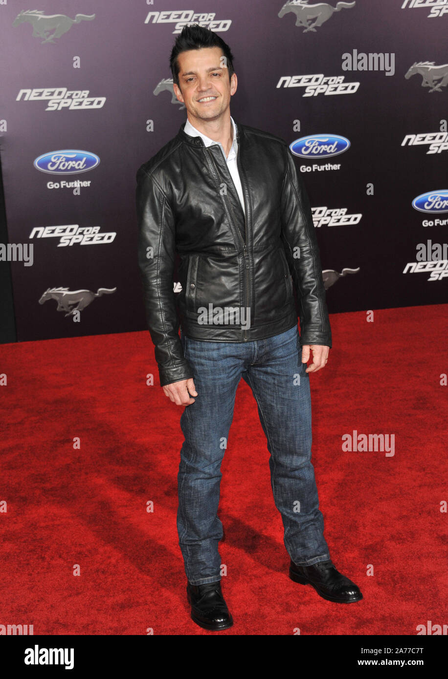 LOS ANGELES, CA - MARCH 6, 2014: Jonathan Del Arco at the U.S. premiere ...
