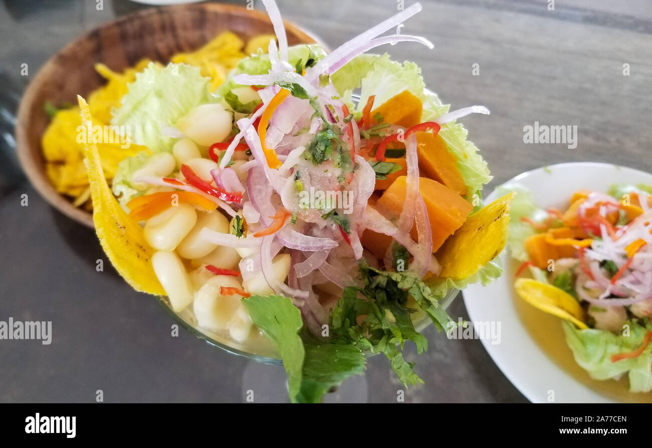This Peruvian ceviche is made from raw river fish caught in the Amazon ...