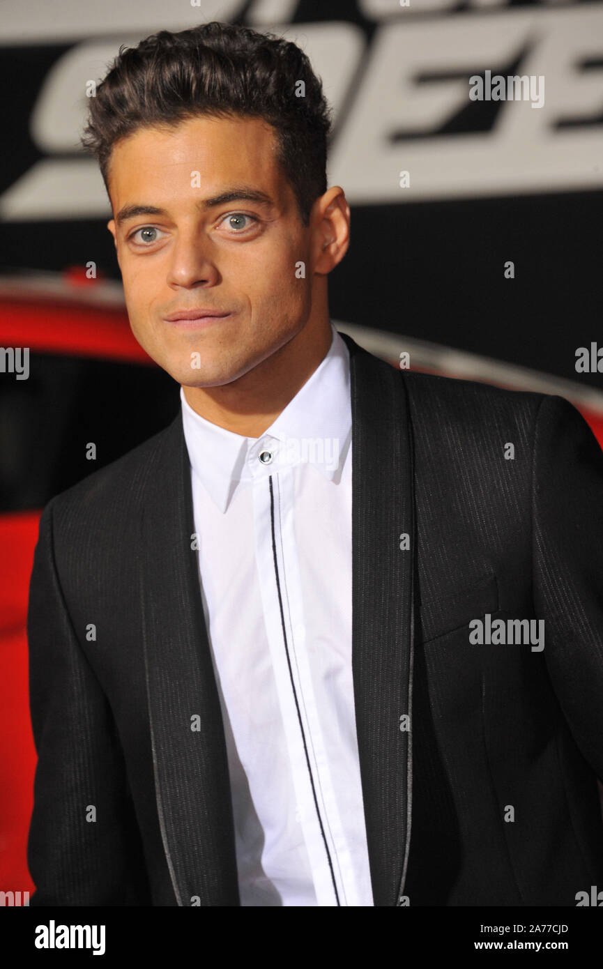LOS ANGELES, CA - MARCH 6, 2014: Rami Malek at the U.S. premiere of his ...
