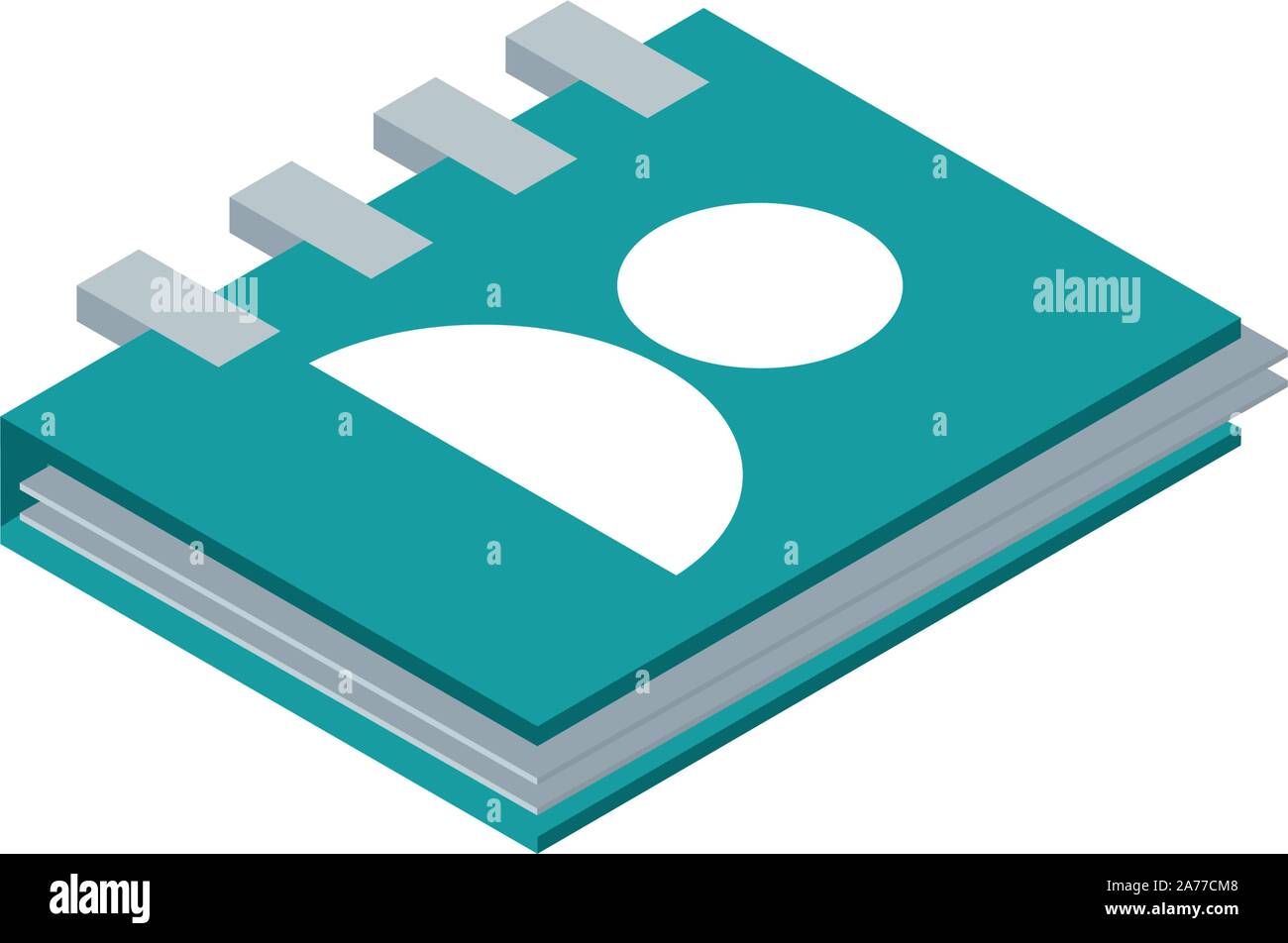address book contact postal mail isometric vector illustration Stock ...