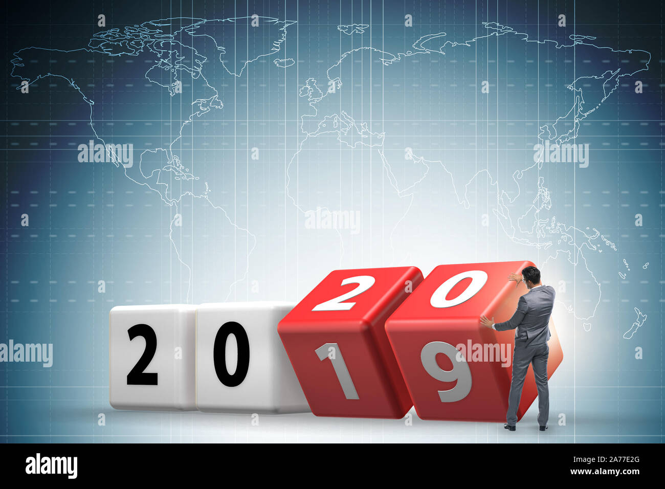 The concept of changing year from 2019 to 2020 Stock Photo - Alamy