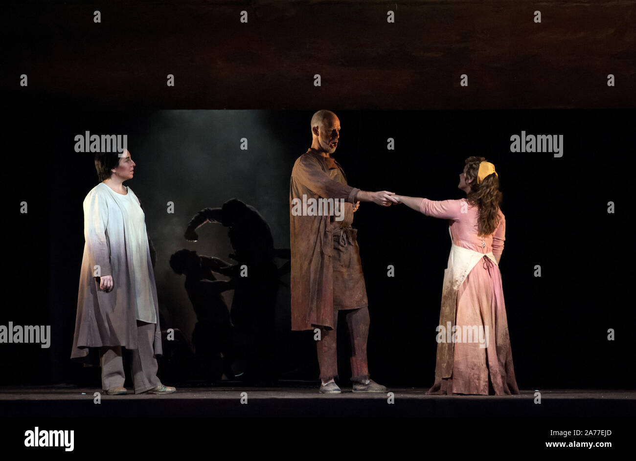 Malaga, Spain. 30th Oct, 2019. Cast members perform on the stage as ...