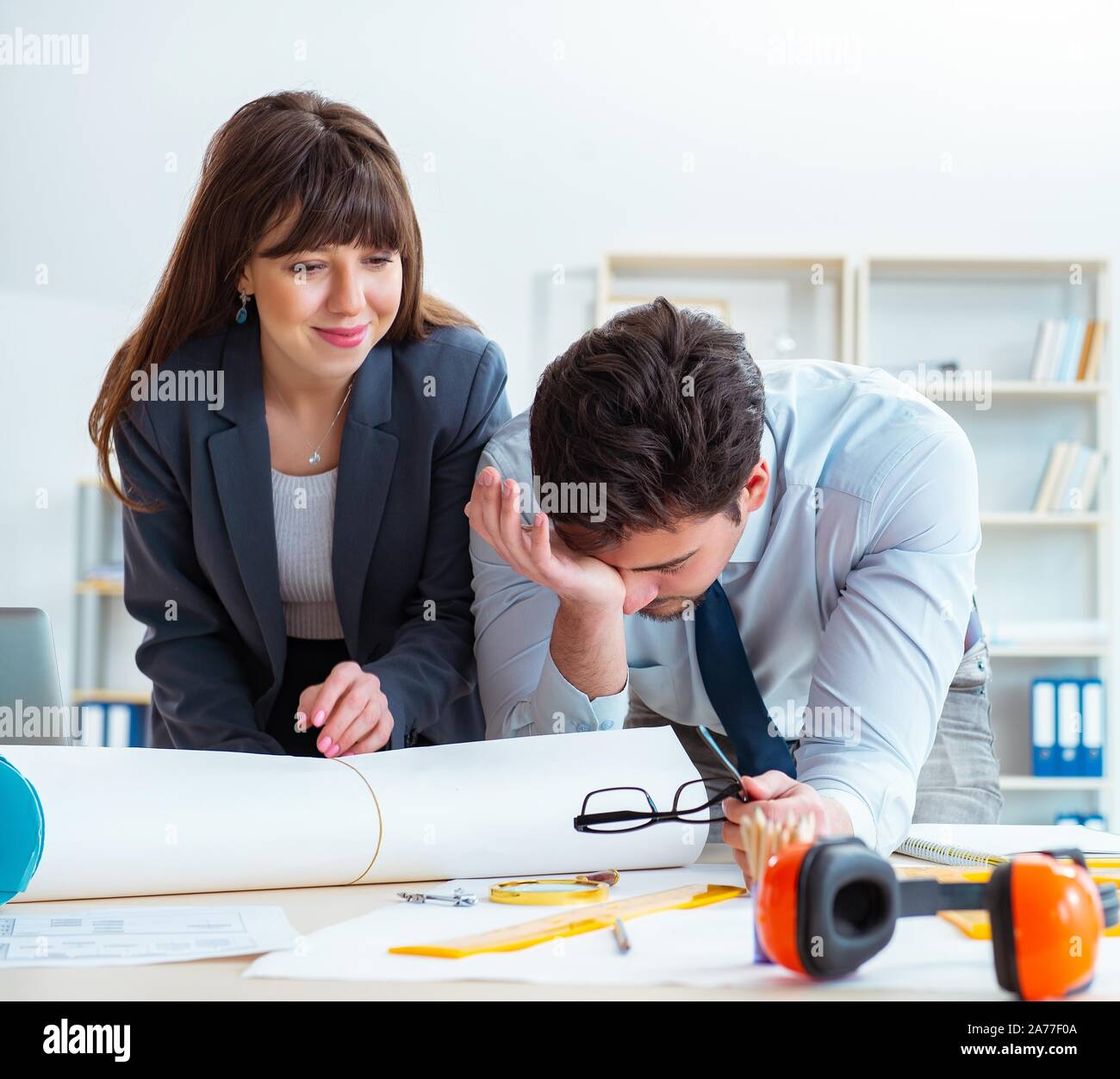 The engineers working on new project Stock Photo - Alamy