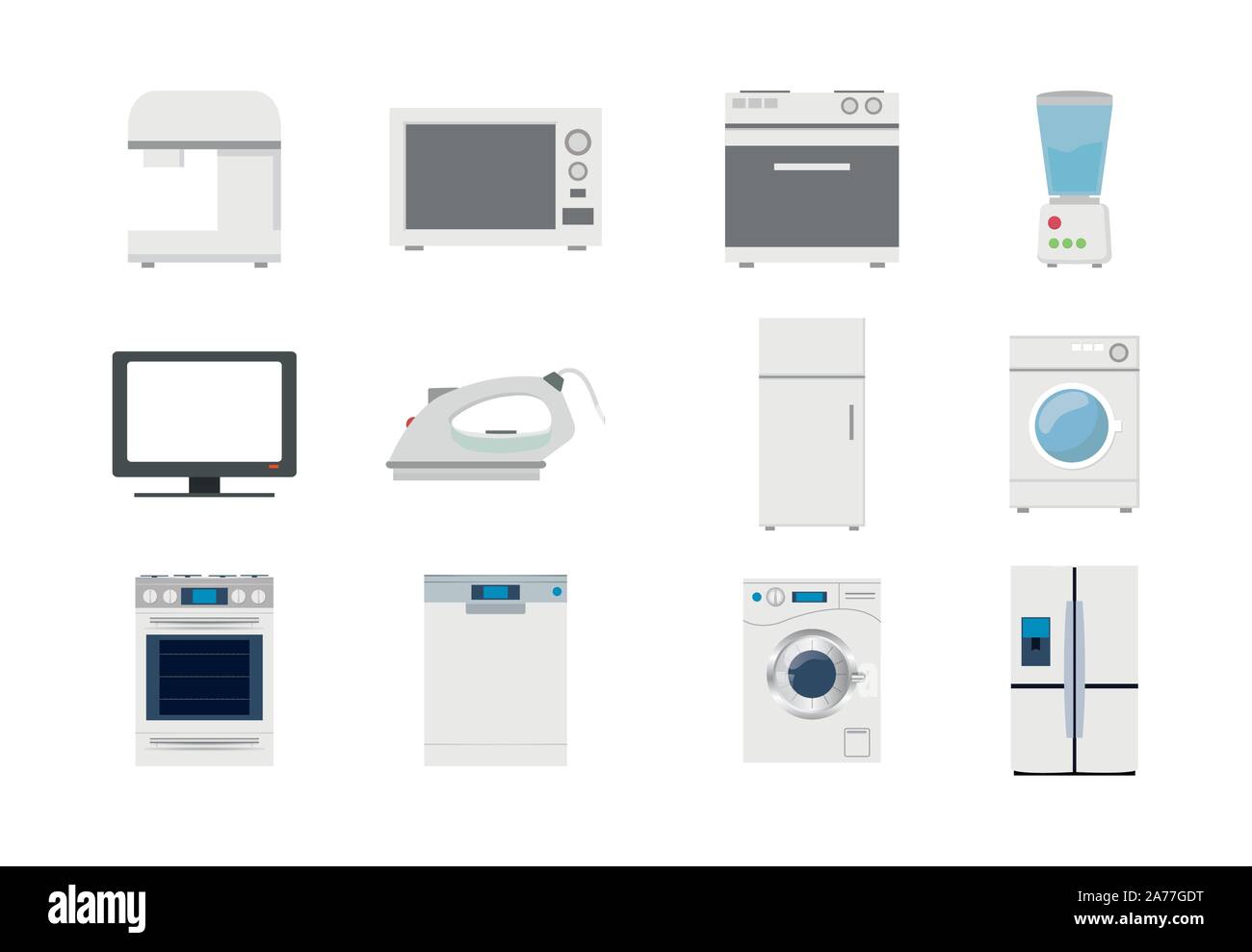 home appliances icon set pack, High Quality variety symbols Vector ...
