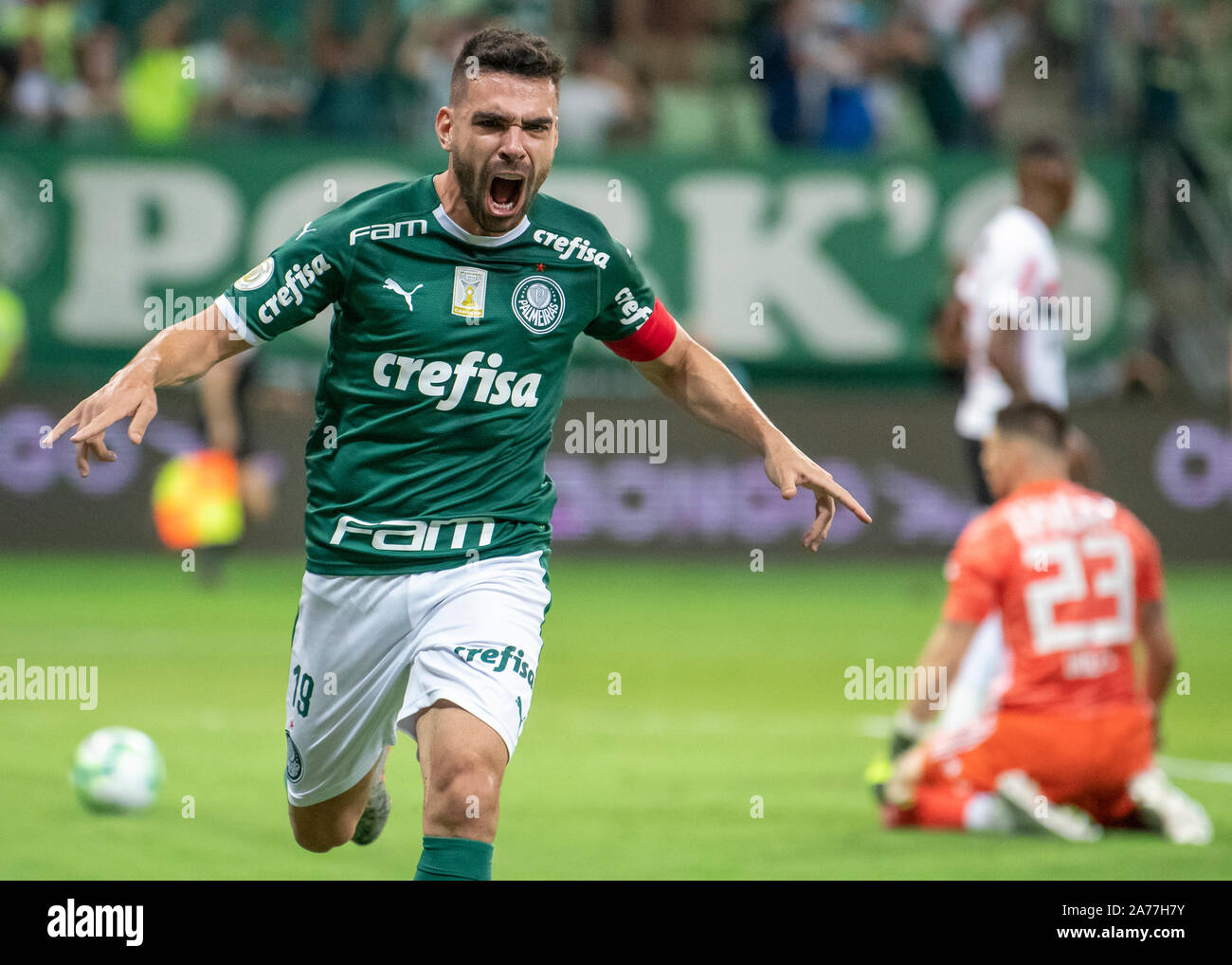Sao Paulo, Brazil. 30th Oct, 2019. xxx during a match between Palmeiras ...