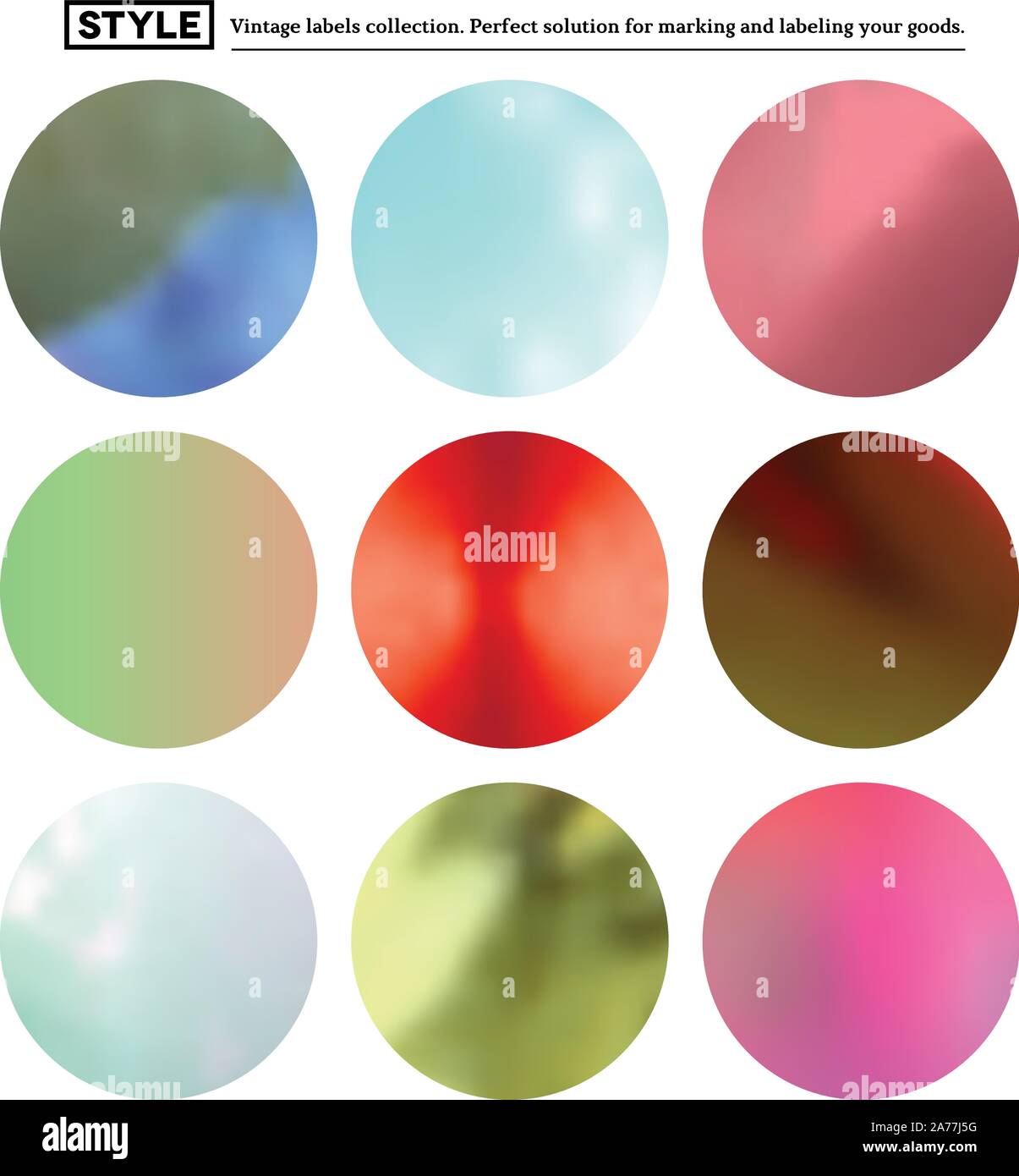 Set of colorful blurred round spots Stock Vector Image & Art - Alamy