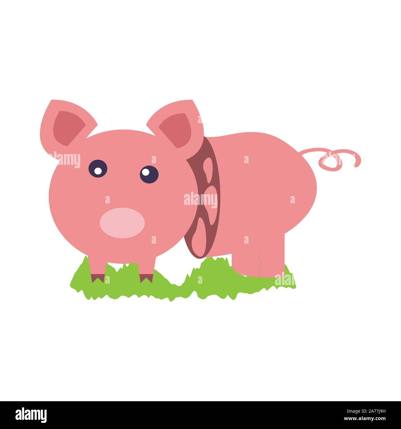 Pig farm animal cartoon Cut Out Stock Images & Pictures - Alamy