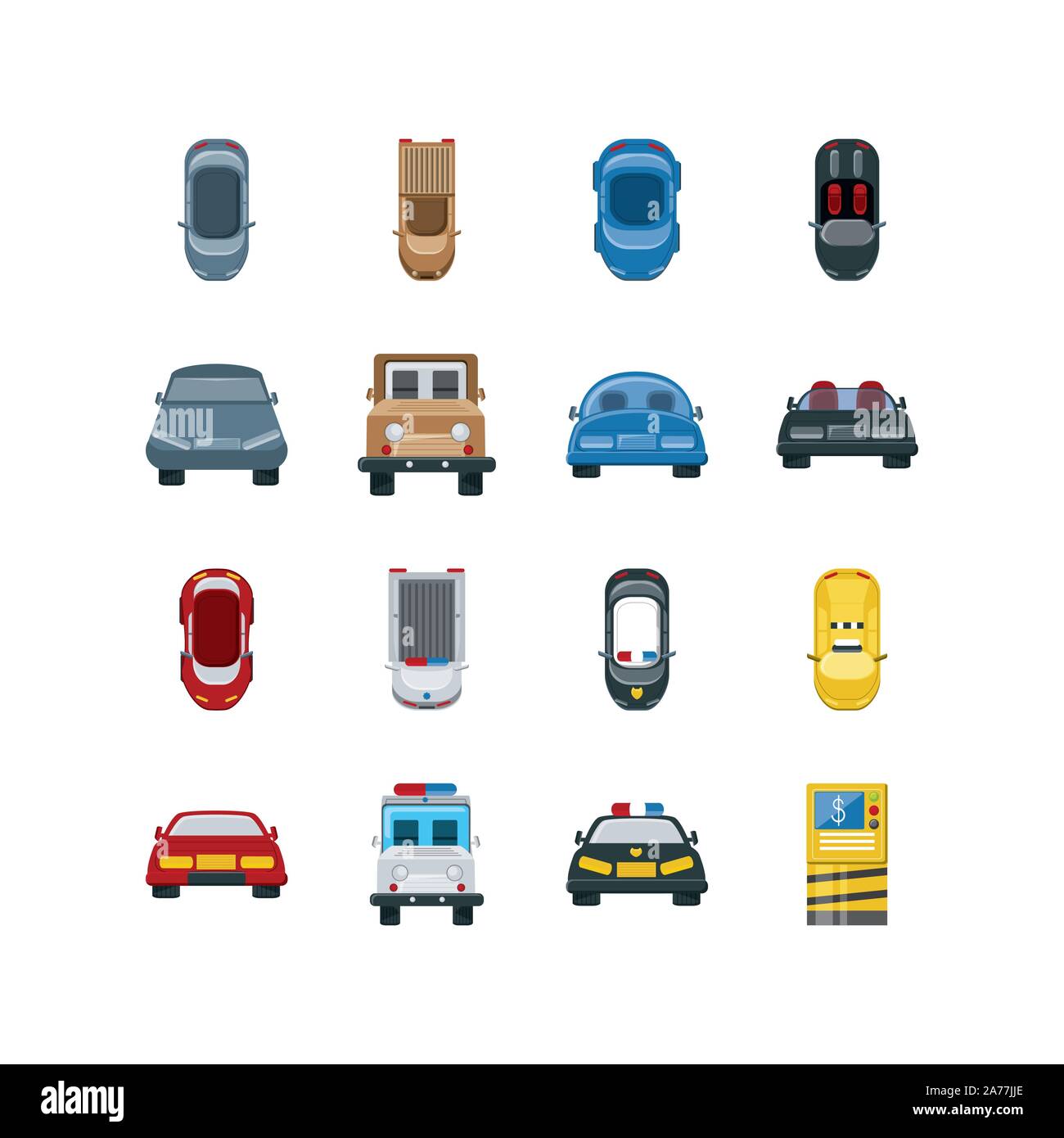 vehicles icon set pack, High Quality variety symbols Vector ...