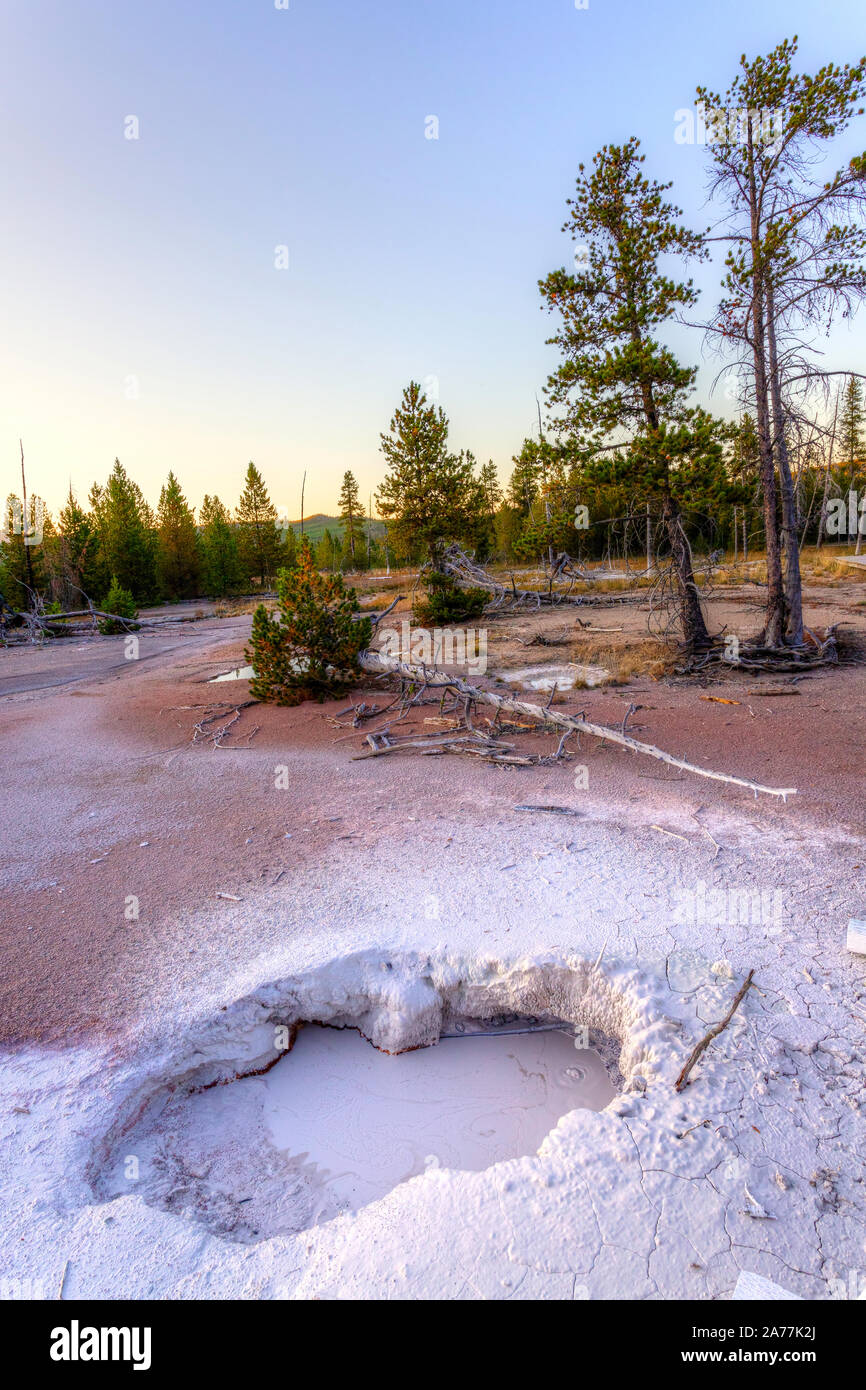 Bubbling mud pots hi-res stock photography and images - Alamy