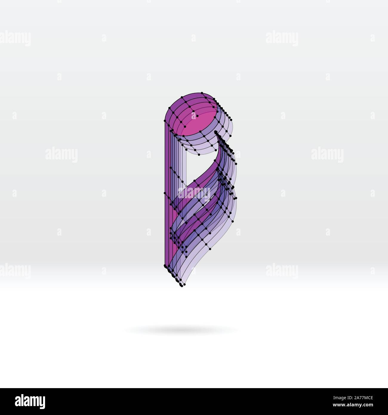 Transparent music note with dotted scheme Stock Vector Image & Art - Alamy