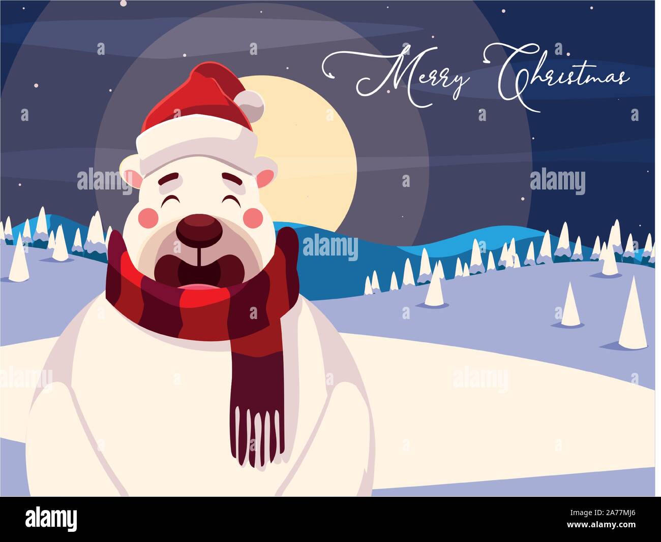 bear cartoon design, Merry christmas season decoration card invitation ...