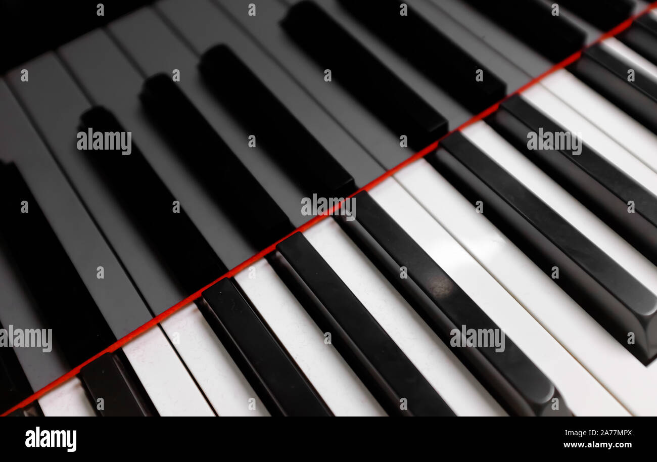 Piano keyboard background musical instrument background view Stock ...