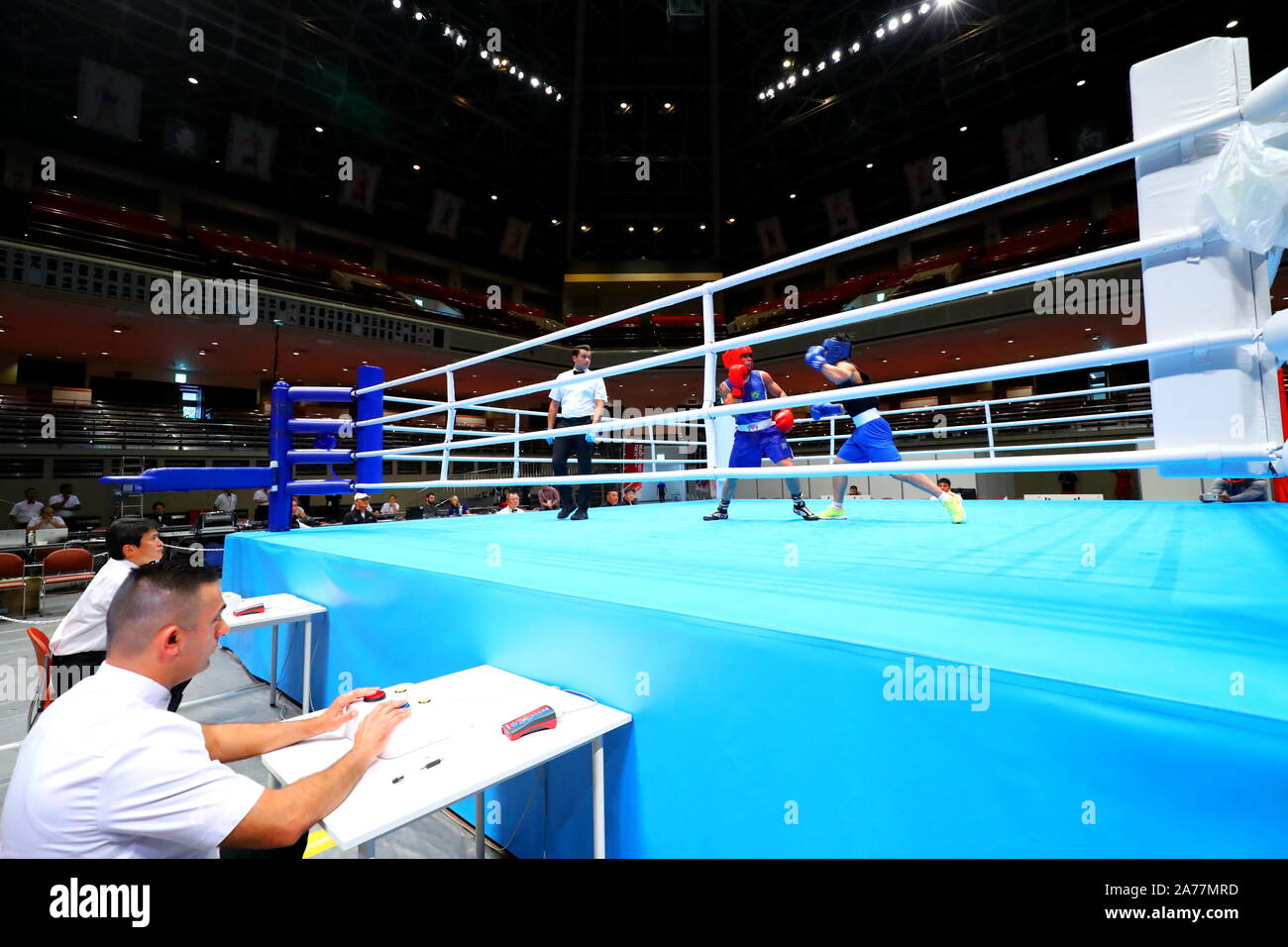 Tokyo, Japan. 31st Oct, 2019. Judge Monitoring System/General view ...