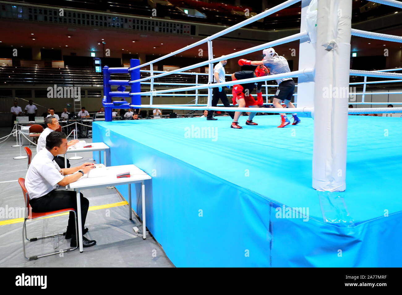 Tokyo, Japan. 31st Oct, 2019. Judge Monitoring System/General view ...