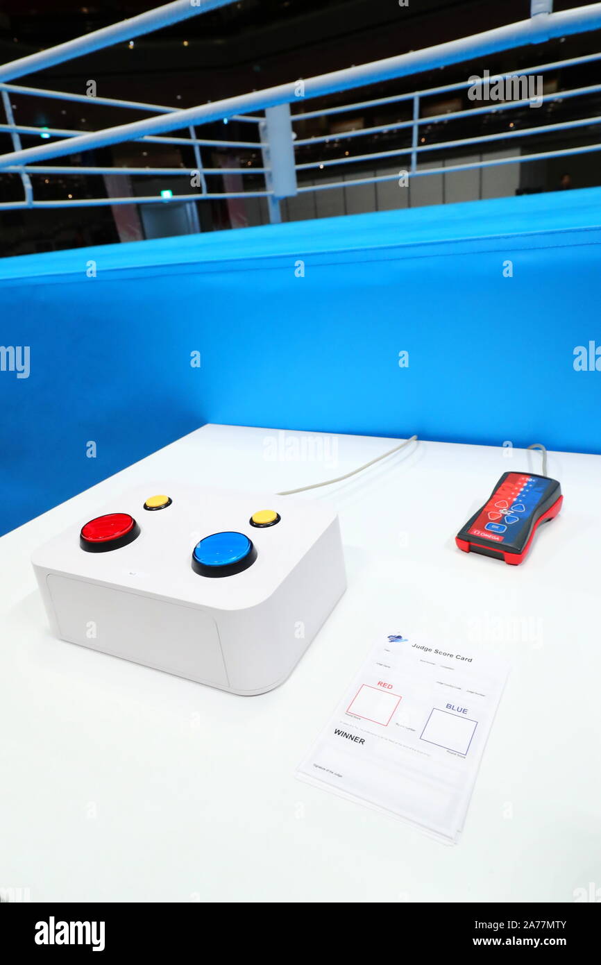 Tokyo, Japan. 31st Oct, 2019. Judge Monitoring System/General view ...