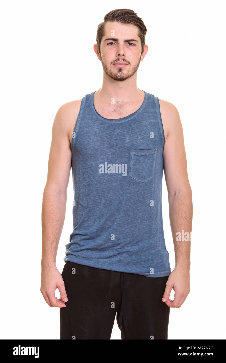 Young athletic man beard Cut Out Stock Images & Pictures - Alamy