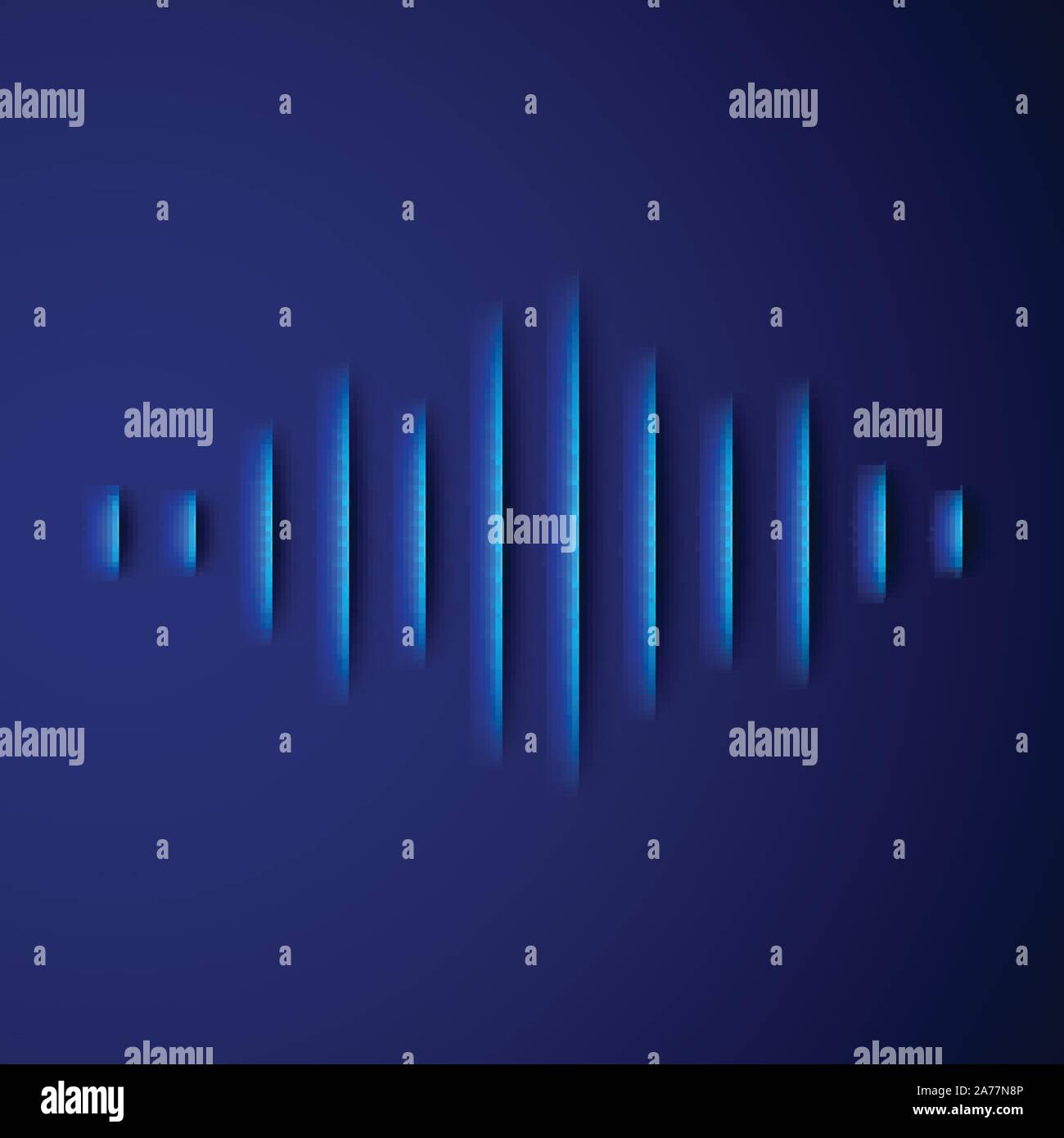 Paper sound waveform with shadow Stock Vector Image & Art - Alamy