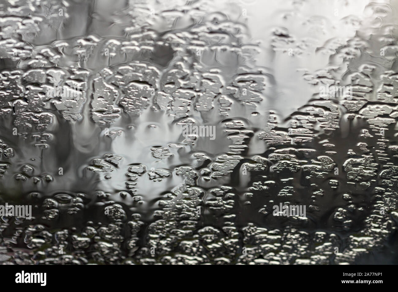 Rain drops on a window of car Stock Photo - Alamy