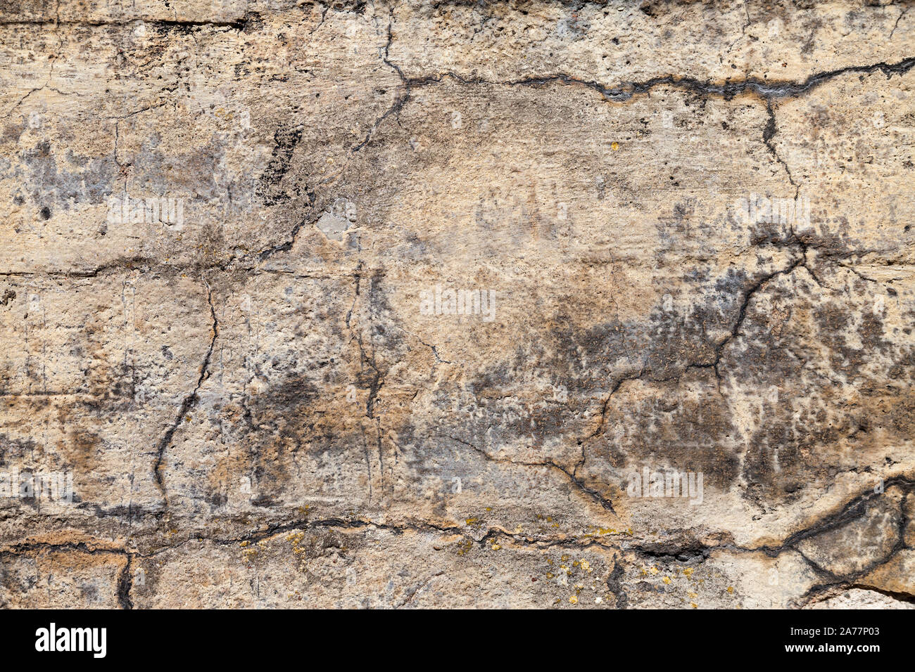 Weathered concrete wall with cracks Stock Photo - Alamy