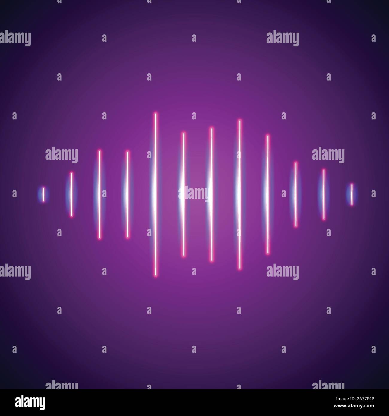 Nightlife styled glowing neon music wave Stock Vector Image & Art - Alamy
