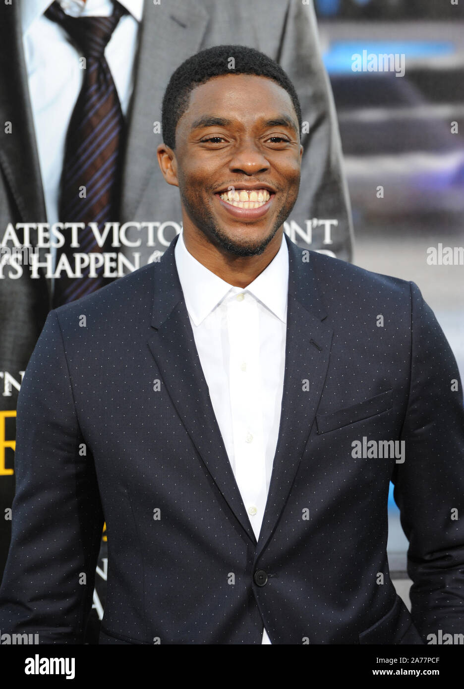 LOS ANGELES, CA - APRIL 7, 2014: Chadwick Boseman at the Los Angeles ...