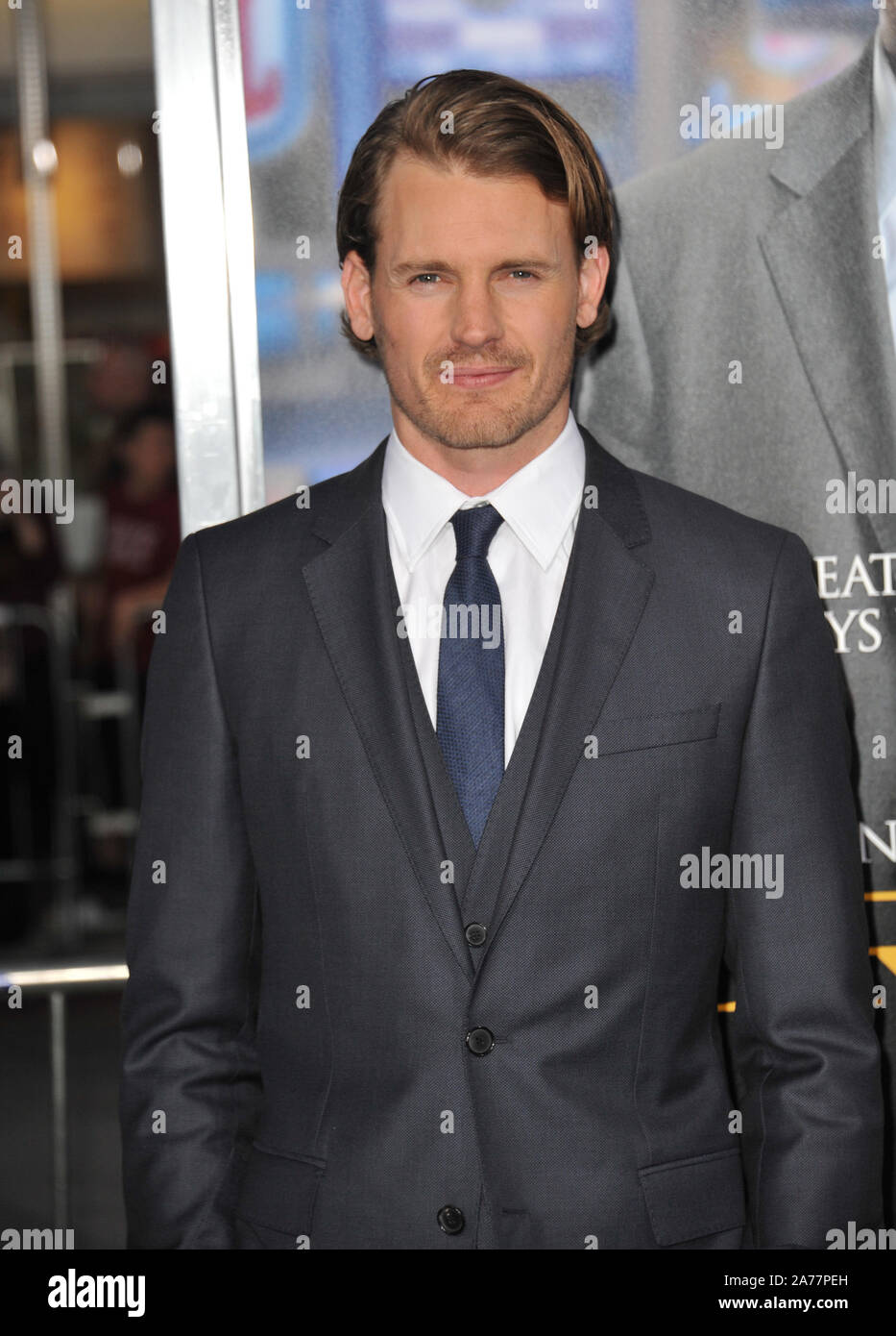 LOS ANGELES, CA - APRIL 7, 2014: Josh Pence at the Los Angeles premiere ...