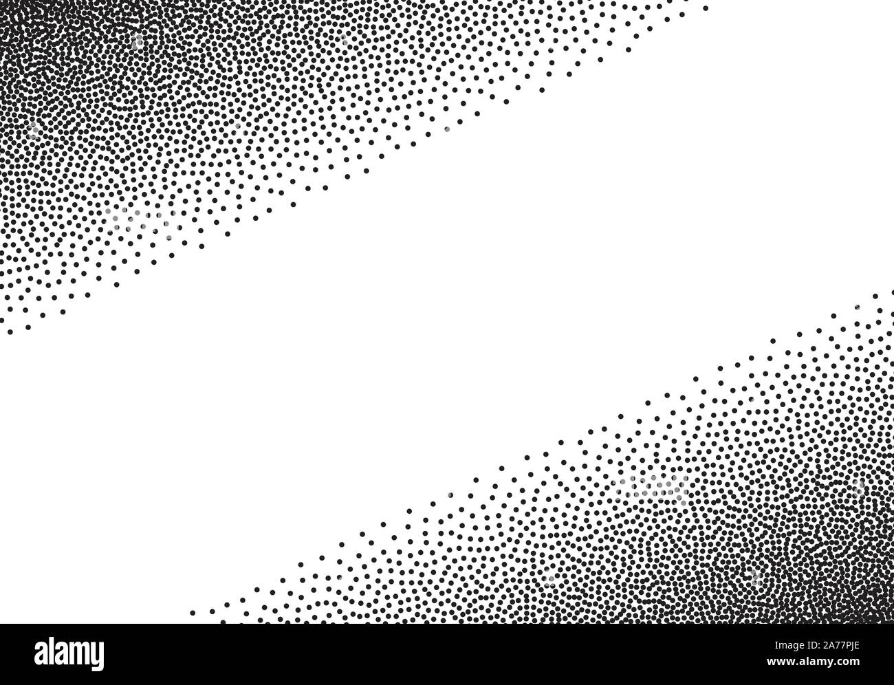 Dotwork gradient background, black and white scattered stipple dots ...