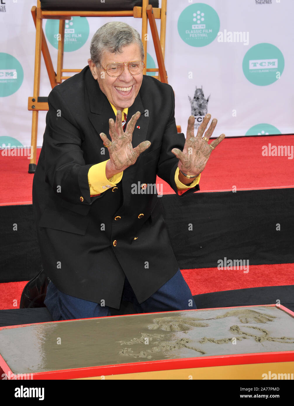 Jerry lewis handprints and footprints High Resolution Stock Photography ...