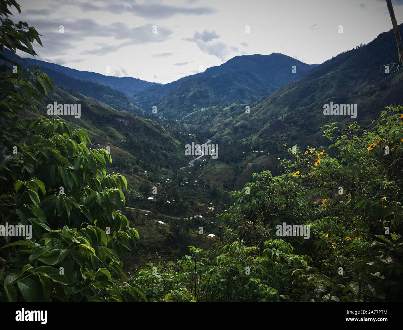 The gorgeous mountain landscapes of Mount Hagen Papua New Guinea Stock ...