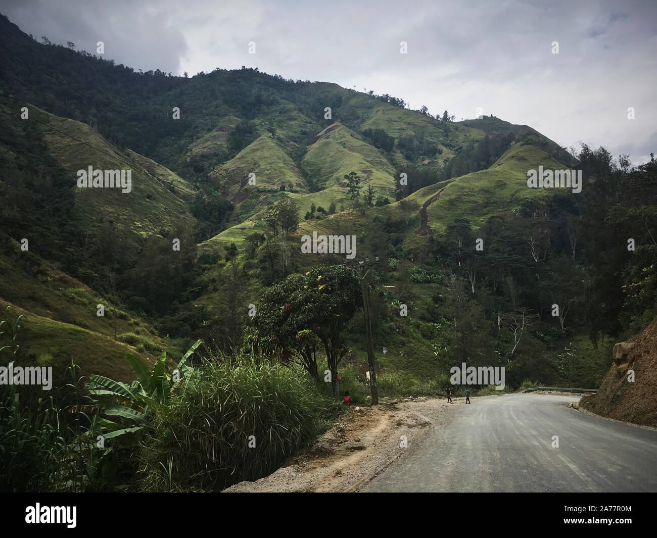 The gorgeous mountain landscapes of Mount Hagen Papua New Guinea Stock ...