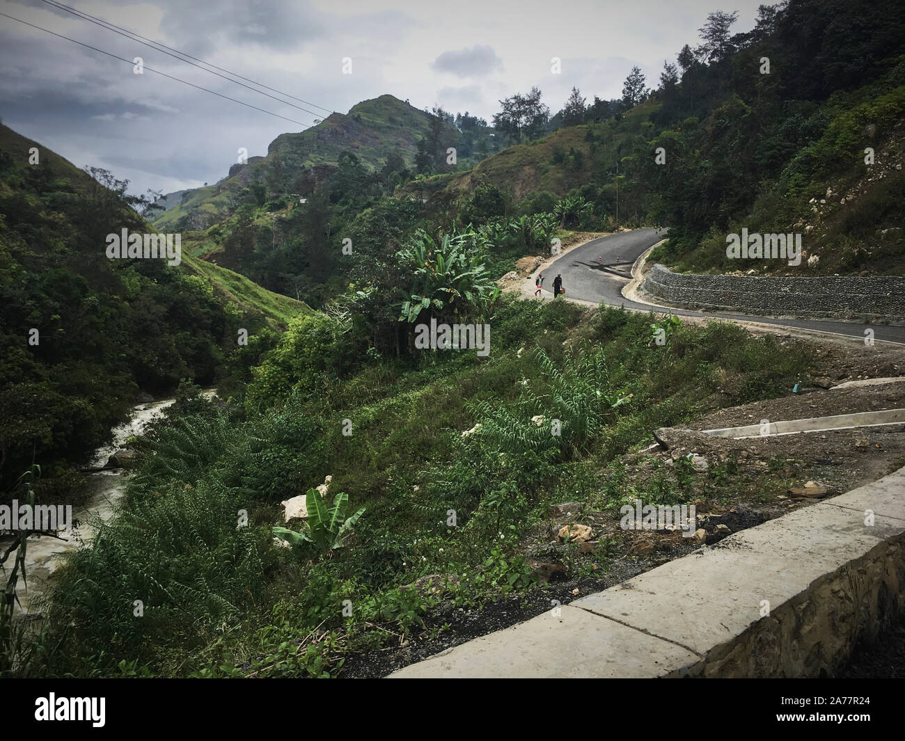 The gorgeous mountain landscapes of Mount Hagen Papua New Guinea Stock ...