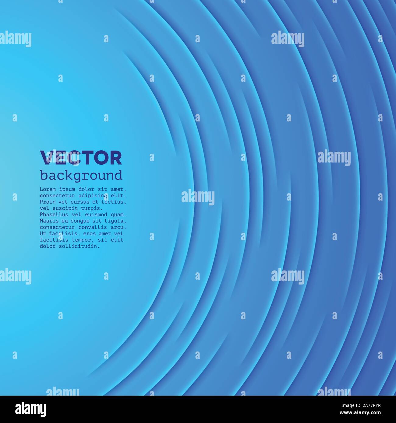 Abstract vector background with blue layers Stock Vector Image & Art ...
