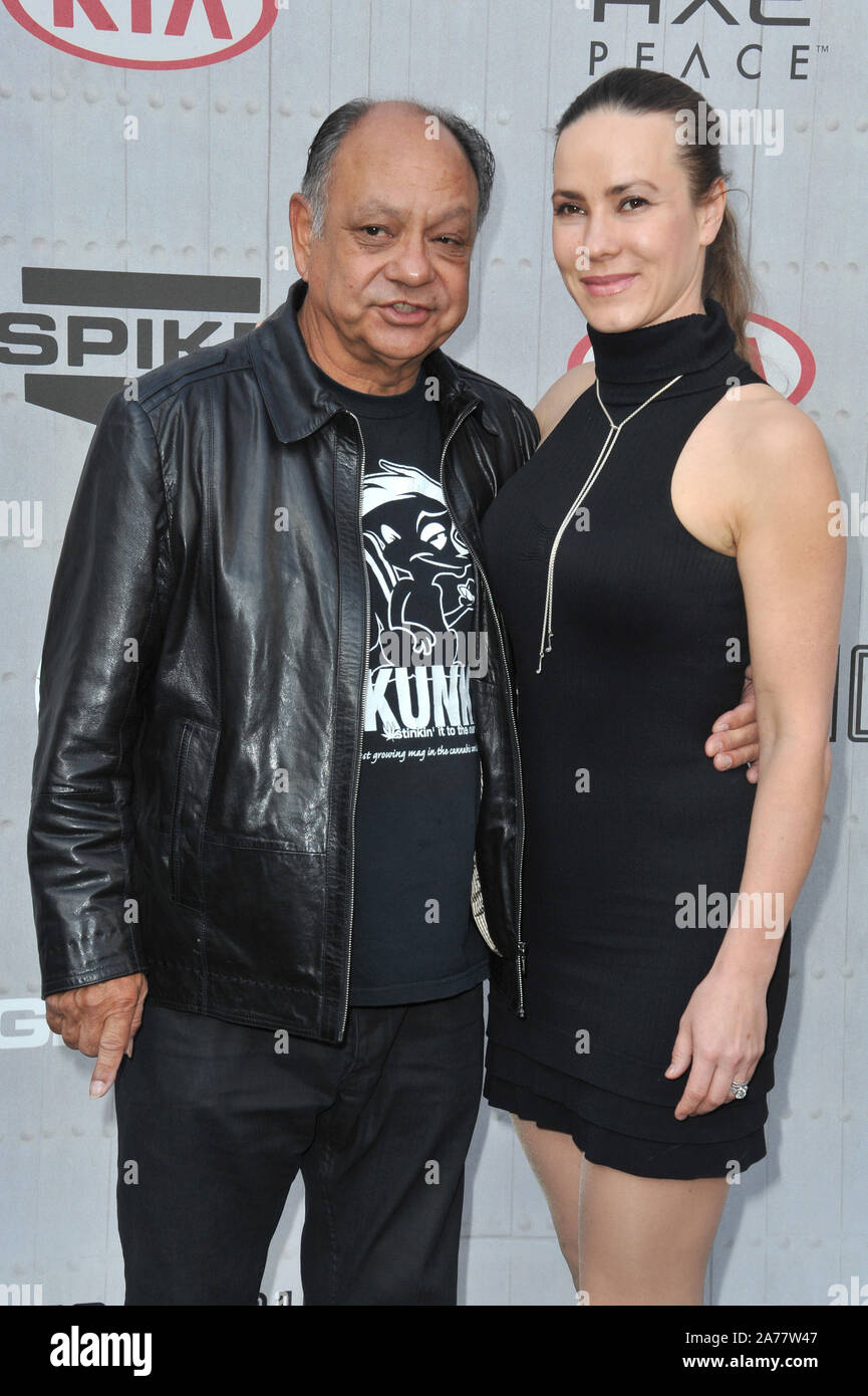LOS ANGELES, CA - JUNE 7, 2014: Cheech Marin & Natasha Marin at Spike ...