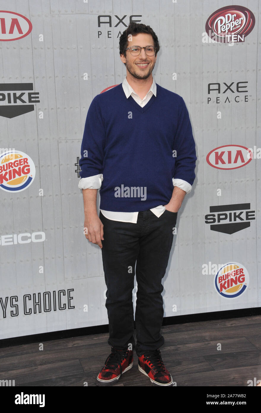 LOS ANGELES, CA - JUNE 7, 2014: Andy Samberg at Spike TV's 2014 Guys ...