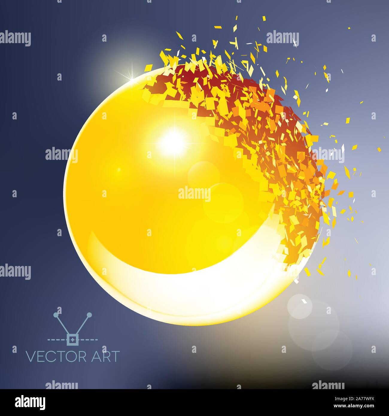 Exploded ball Stock Vector Images - Alamy