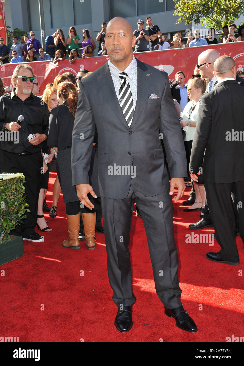 LOS ANGELES, CA - JULY 16, 2014: Actor Dwayne Johnson, aka "The Rock ...