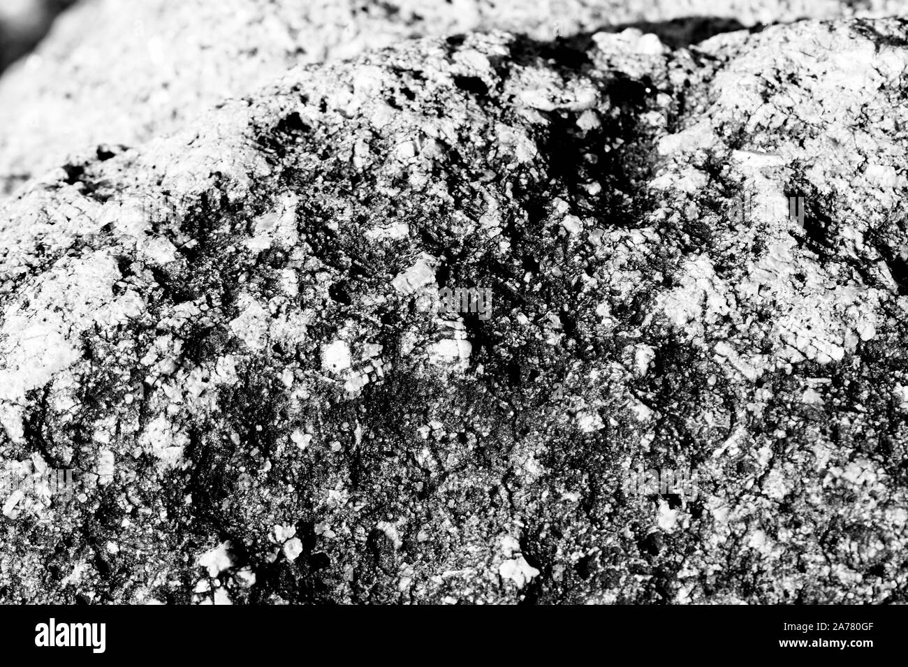 Seashore stone texture close-up. Monochrome natural abstract background ...