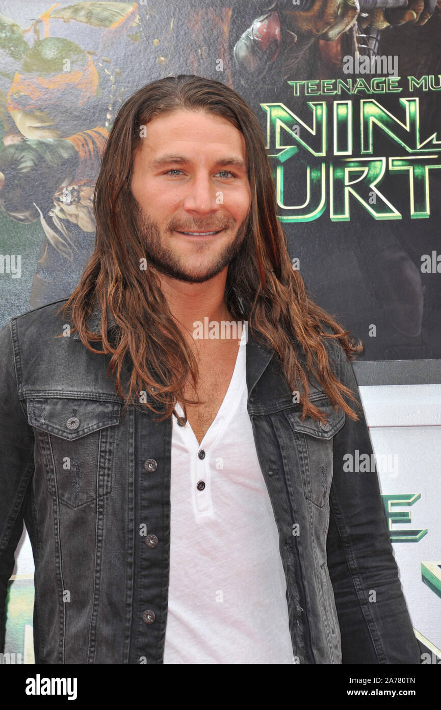 LOS ANGELES, CA - AUGUST 3, 2014: Zach McGowan at the premiere of ...