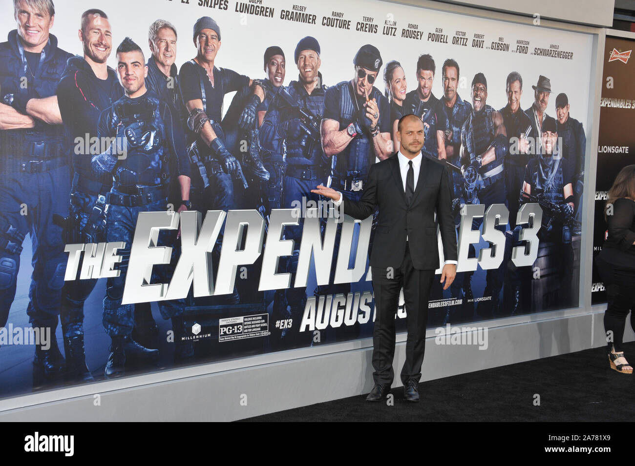 LOS ANGELES, CA - AUGUST 11, 2014: Director Patrick Hughes at the Los ...