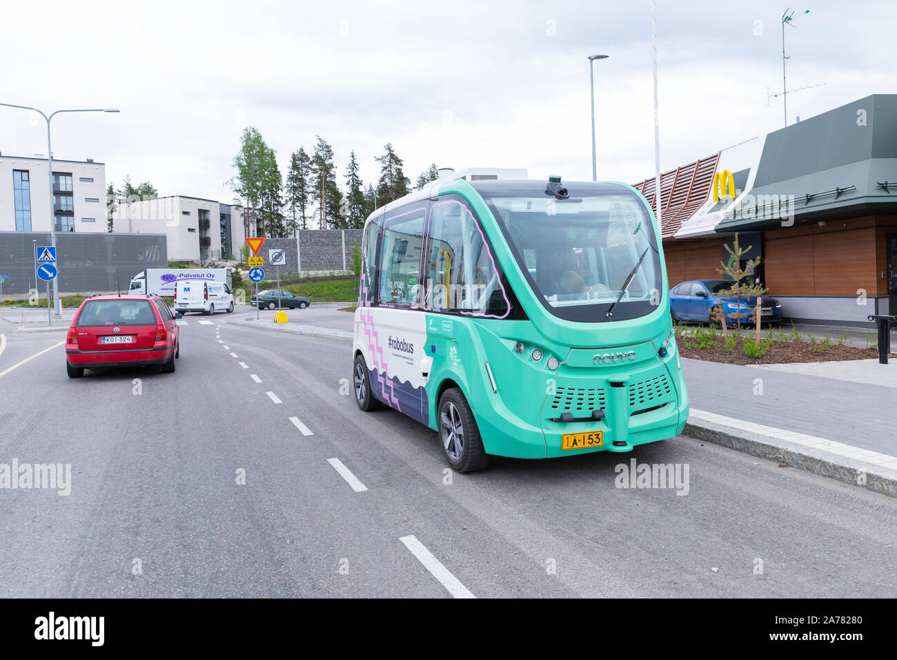 Robobus in test use Stock Photo - Alamy
