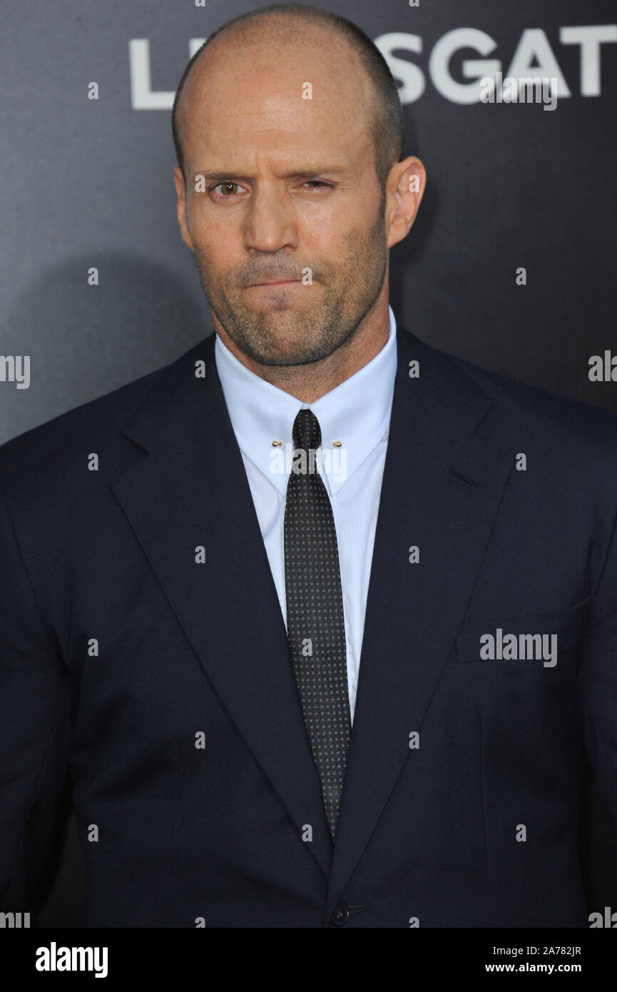 LOS ANGELES, CA - AUGUST 11, 2014: Jason Statham at the Los Angeles ...