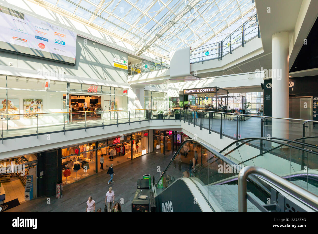 Kauppakeskus Myyrmanni Vantaa Stock Photo - Alamy