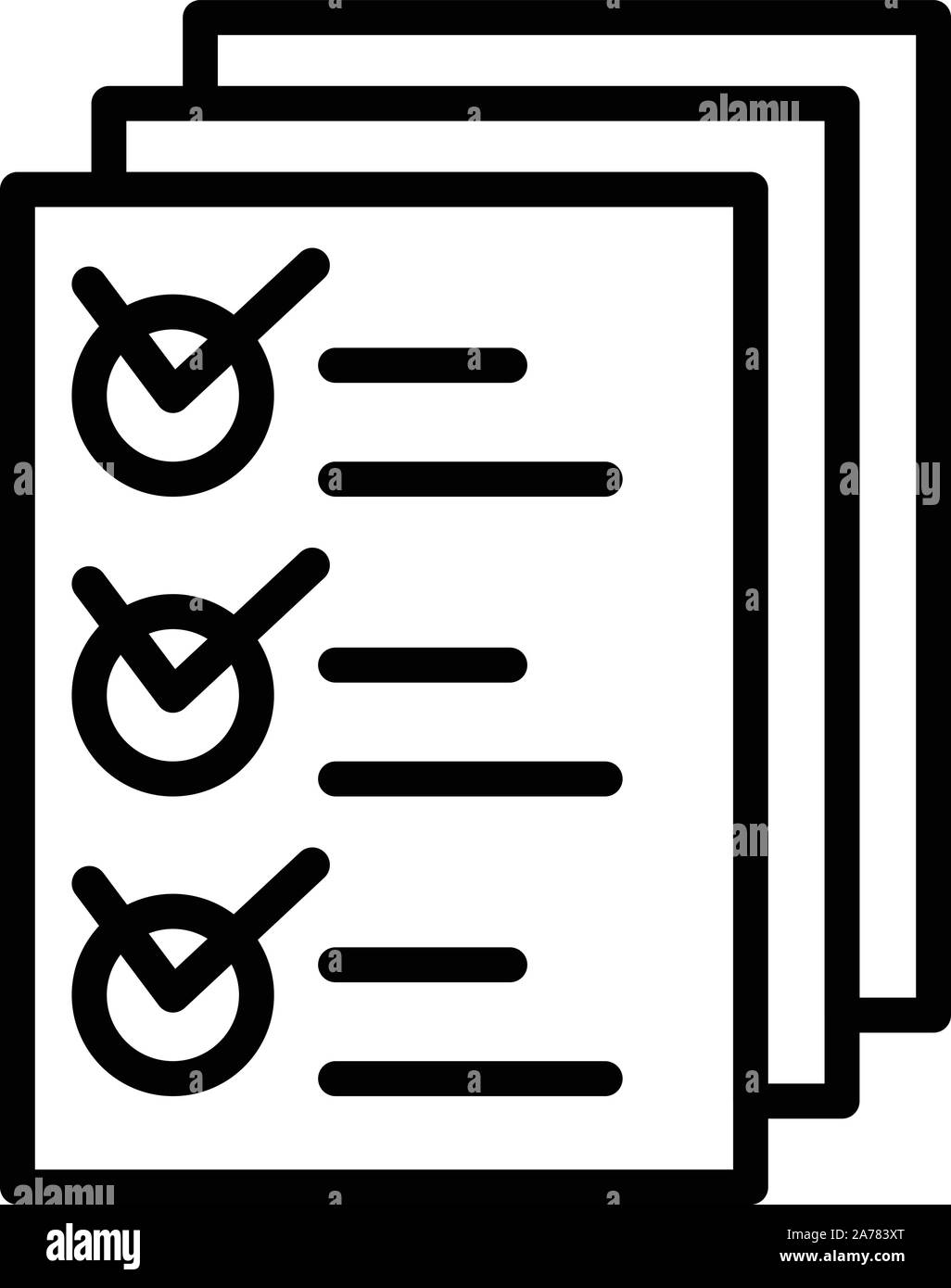 Inventory papers icon, outline style Stock Vector Image & Art - Alamy